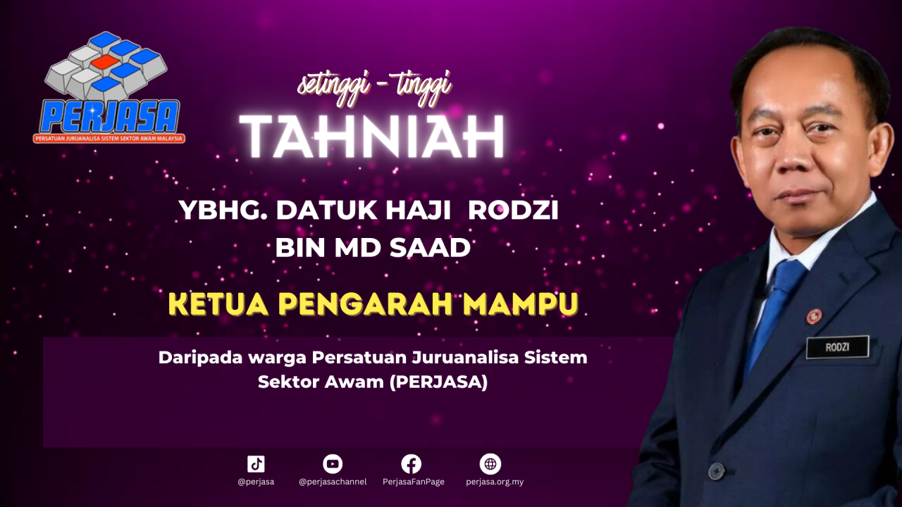 Tahniah kepada YBhg. Datuk Haji Rodzi bin Md Saad di atas pelantikan sebagai Ketua Pengarah ...